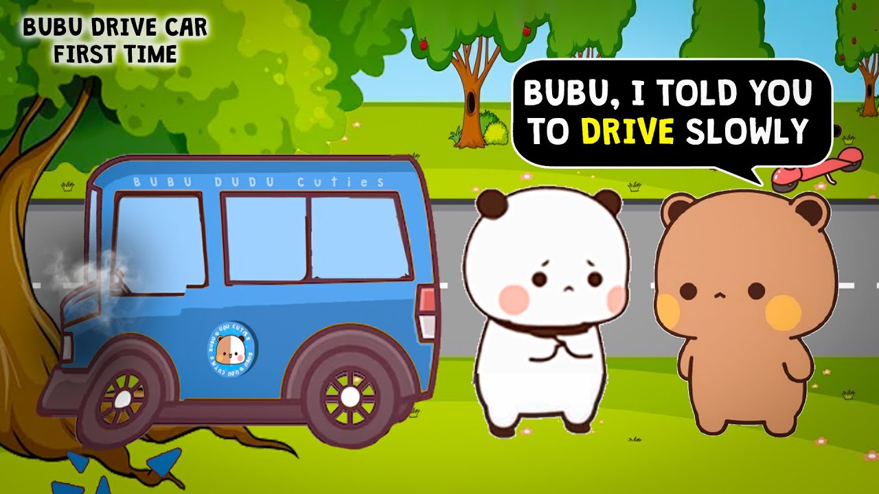 #BDC258 Bubu's First time CAR DRIVING😅🚗 |Bubu dudu videos |Cartoon ...