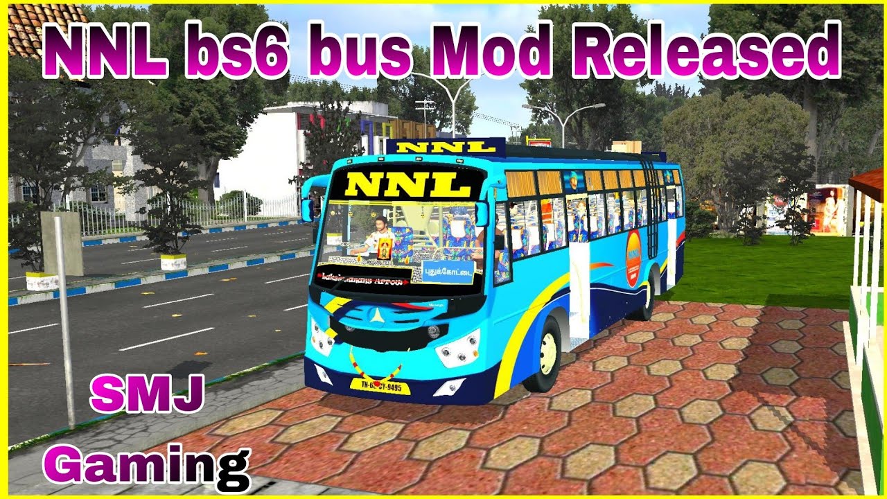 NNL bus mod Bs6 release in bussid | SMJ Gaming - YouTube