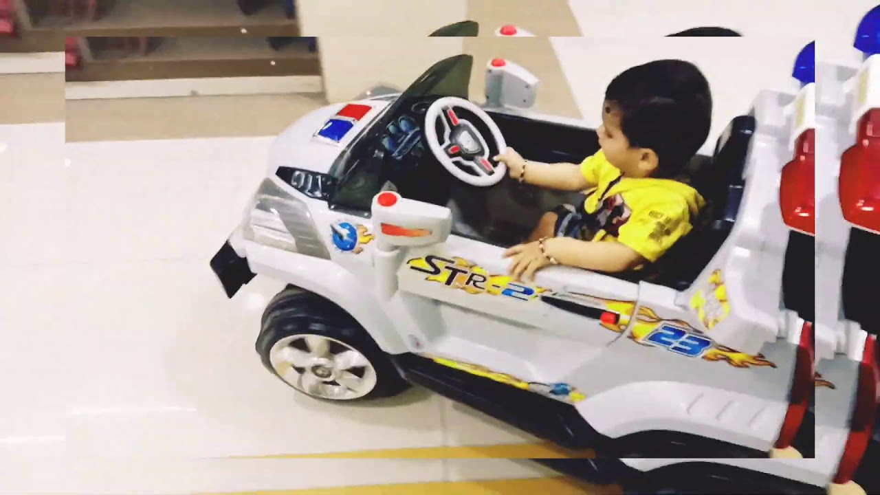 Little ansh drive a toy car - YouTube