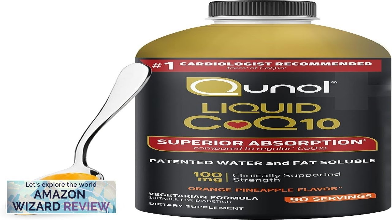 Qunol CoQ10 Liquid Supplement 100mg Superior Absorption Natural Form of ...