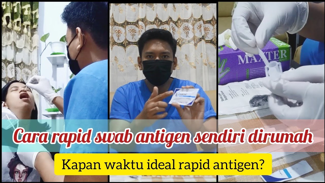 Cara rapid test antigen sendiri - YouTube