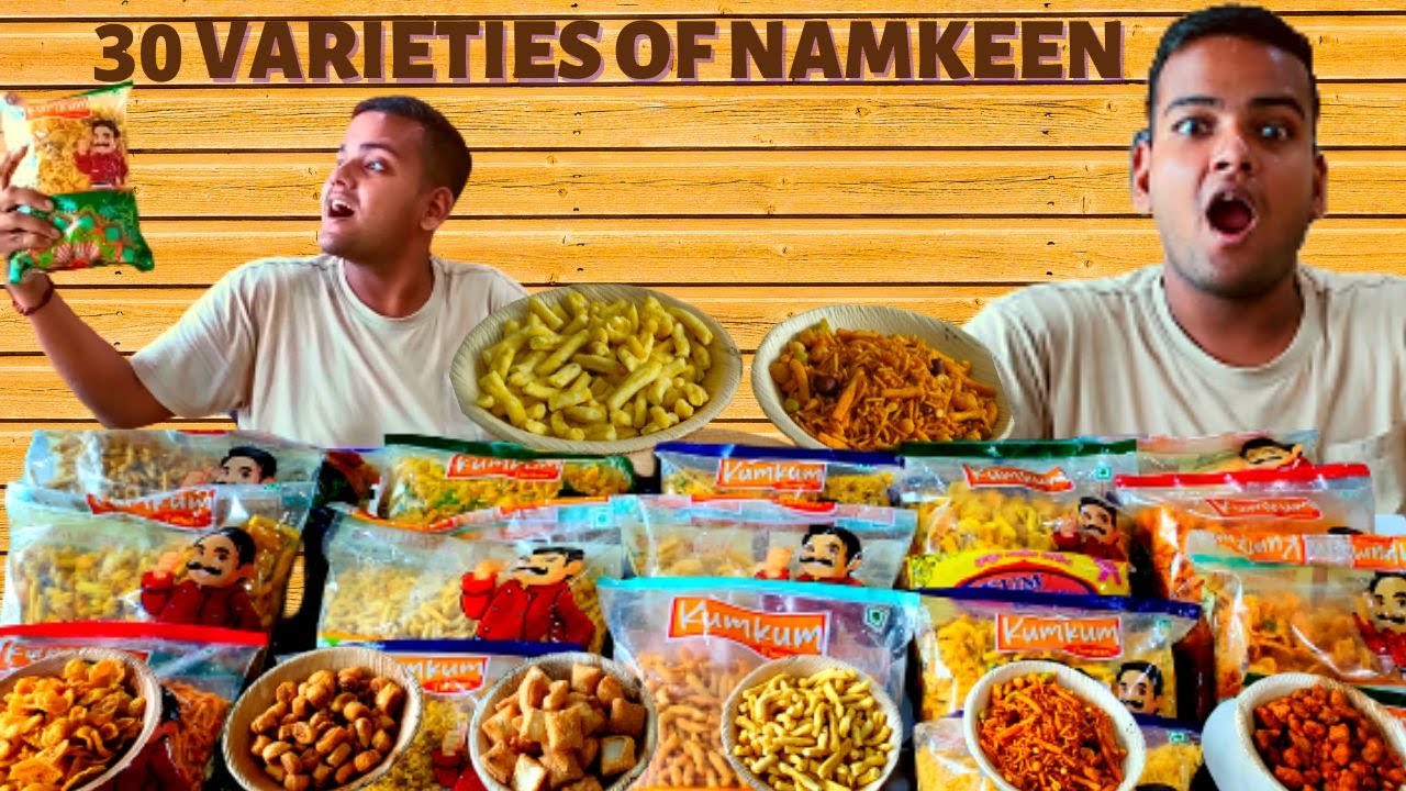 30 Varieties of Namkeen | Kumkum Namkeens Surat | #suratfood | #namkeen ...