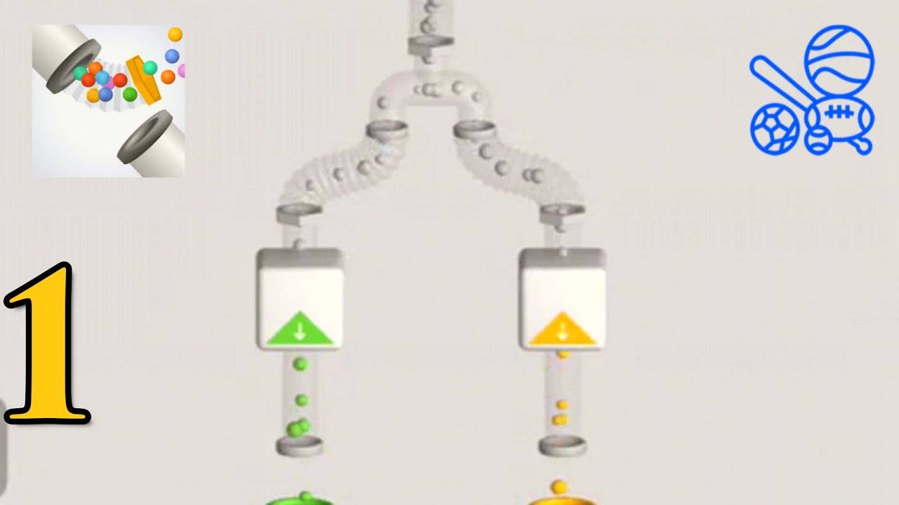 Ball Pipes Game - Ball Pipes Levels 1 - 10 Walkthrough Gameplay - YouTube
