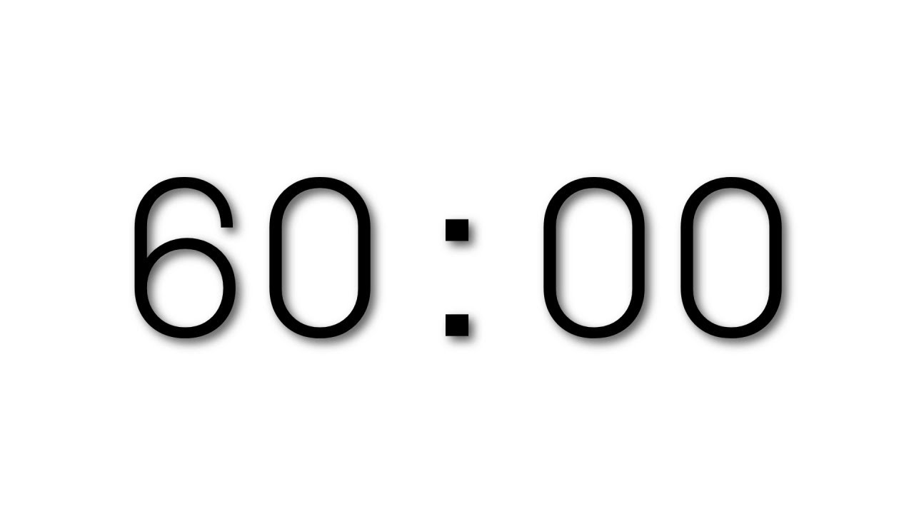 [ 60:00 ] Basic Countdown Timer - YouTube