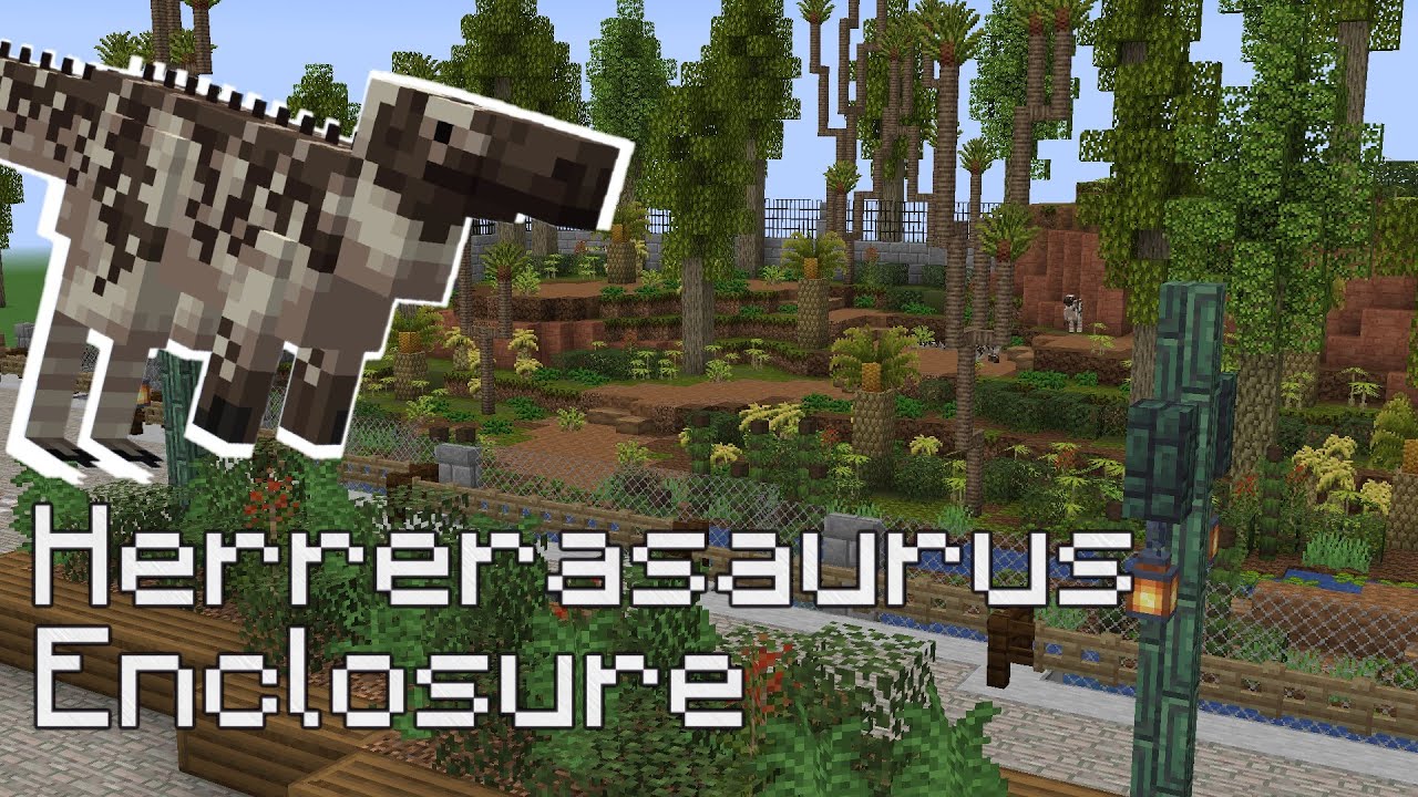 Herrerasaurus Enclosure Speedbuild | Prehistoric Fauna Zoo - YouTube