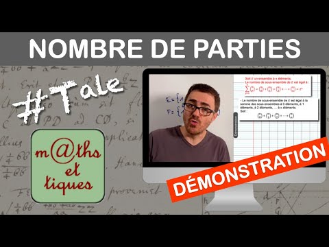 DEMONSTRATION : Nombre de parties d'un ensemble - Terminale - YouTube