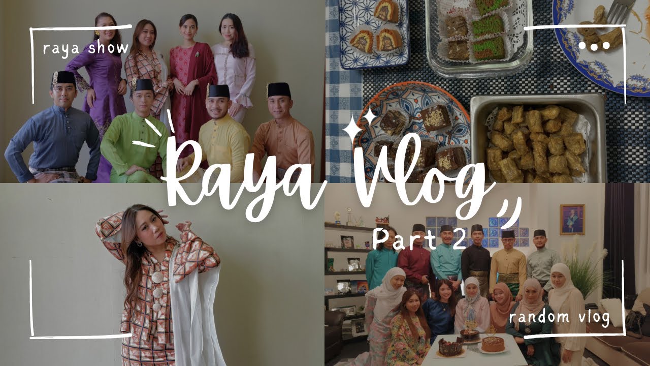 vlog | hari raya 2024 (part 2) dance show - random raya vlog - YouTube