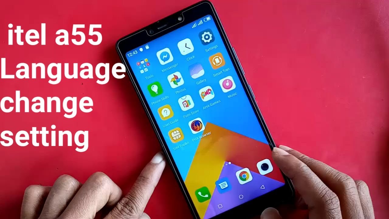 how to change language itel a55 phone - YouTube
