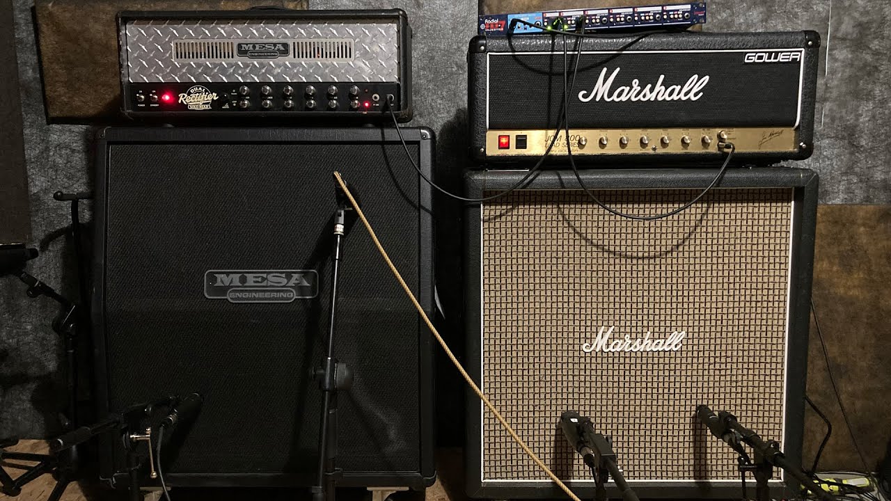 Gower Marshall JCM 800 + Mesa/Boogie Dual Rectifier Blend - YouTube