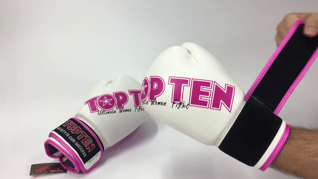 Boxerské rukavice Top Ten Women Fight bílá růžová - YouTube