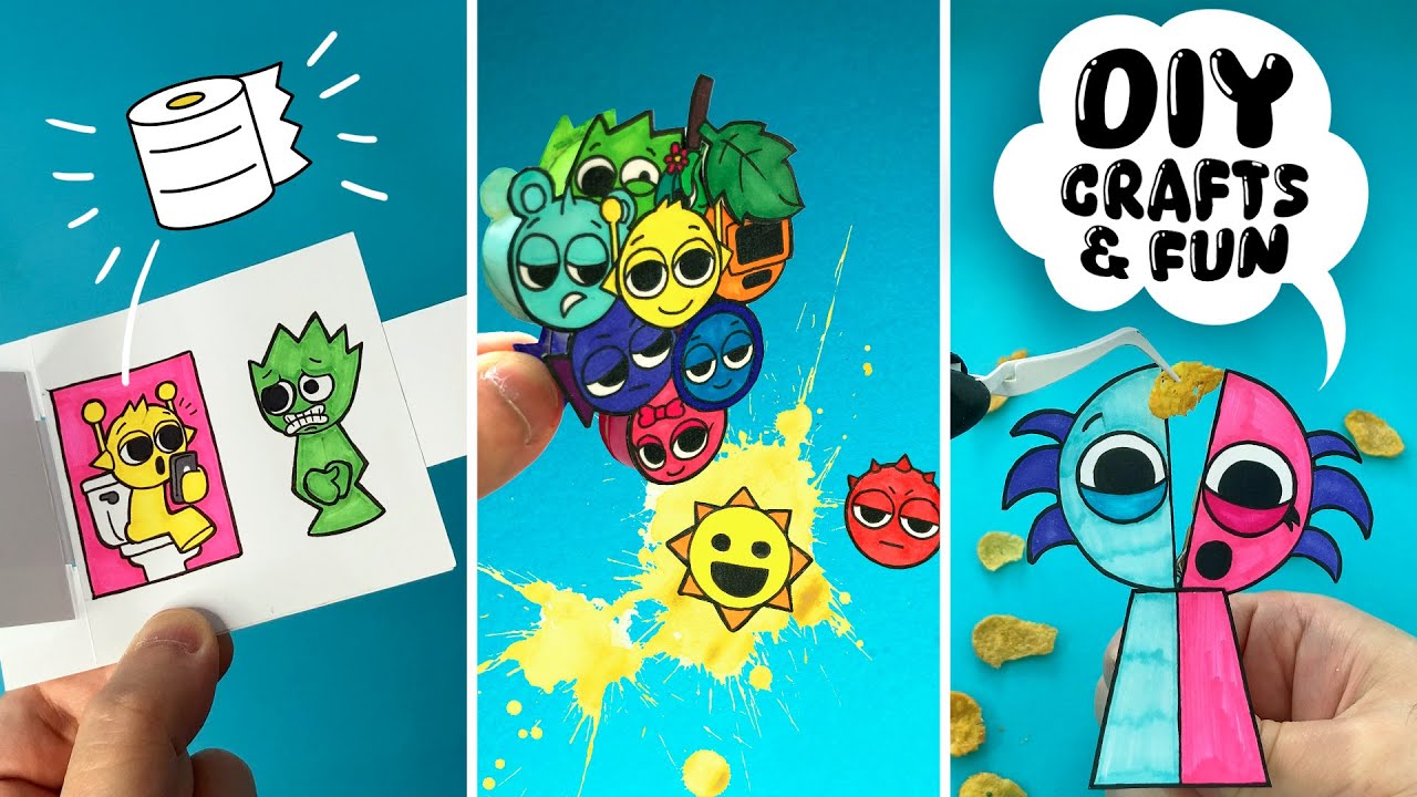 10 AMAZING Incredibox Sprunki DIY Paper Crafts You Need To Try - YouTube