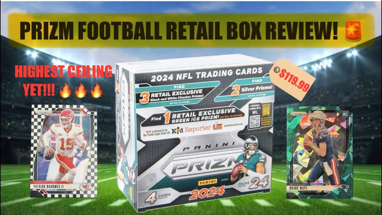THE BEST PRIZM FORMAT??🏆 2024 PRIZM FOOTBALL RETAIL BOX REVIEW 🏈 - YouTube