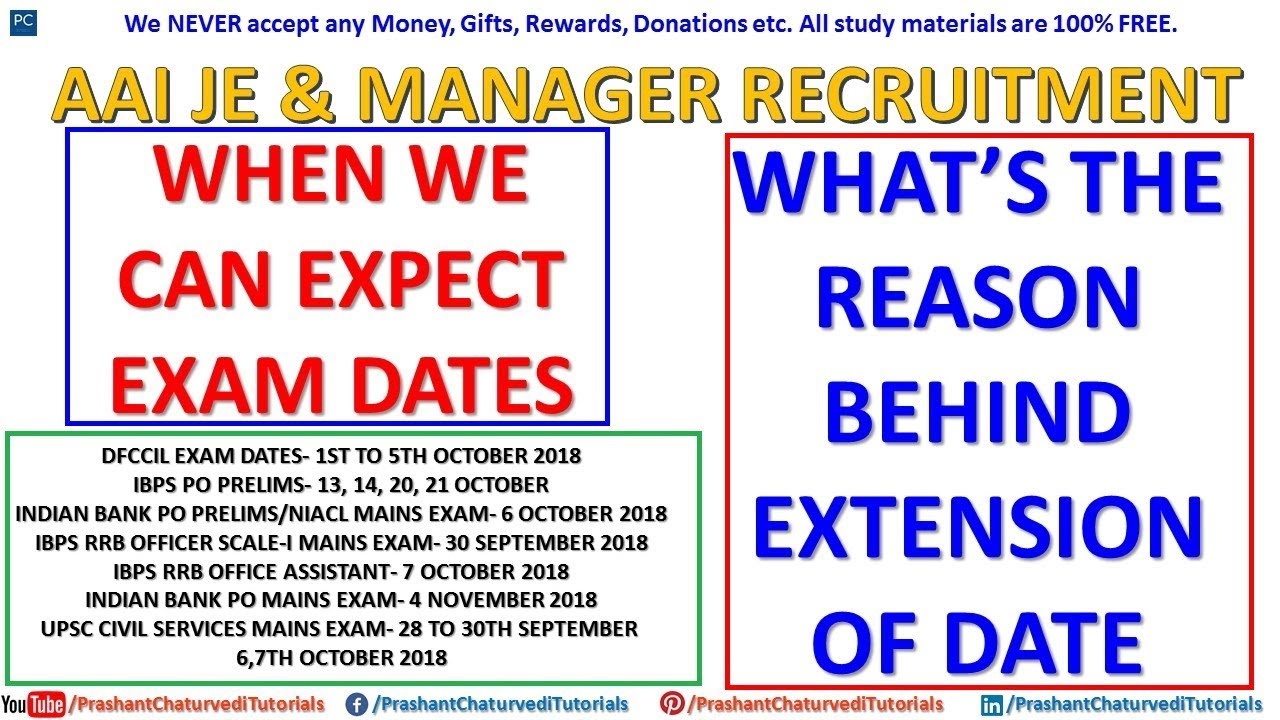 WHEN WE CAN EXPECT #AAI JUNIOR EXECUTIVE & MANAGER EXAM DATES - YouTube