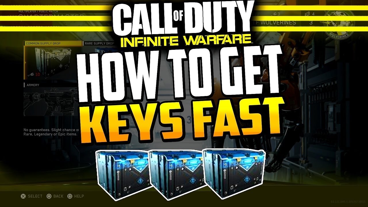 CALL OF DUTY INFINTE WARFARE:"UNLIMITED KEYS FARMING METHOD"[WORKING ...