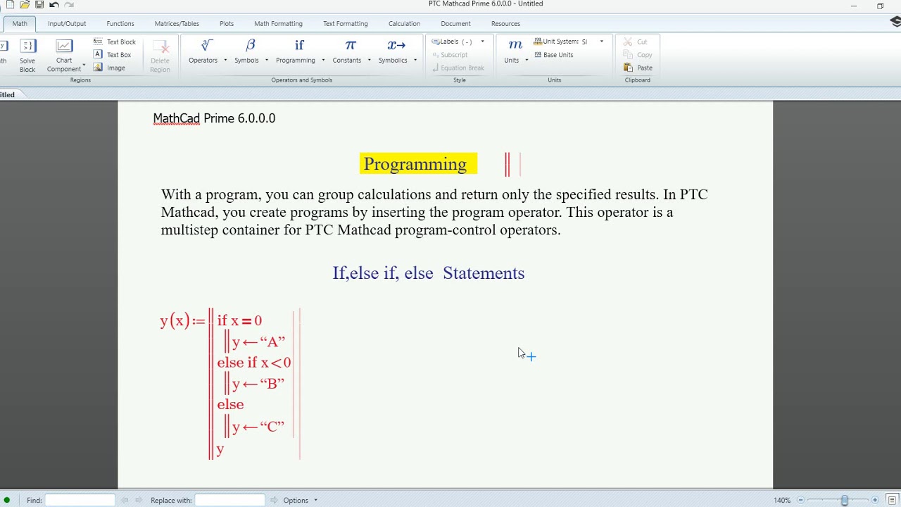 6 If Else If Else Statement In MathCad YouTube 6-if-else-if-else-statement-in-mathcad-youtube