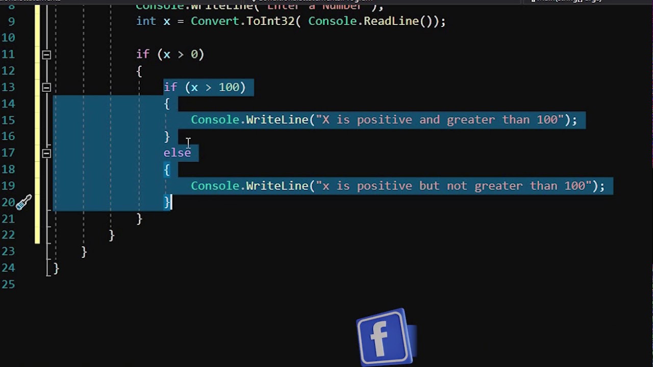 Part #11 C# Decision Making Statement Part 4 | C# nested if statement Amharic - YouTube