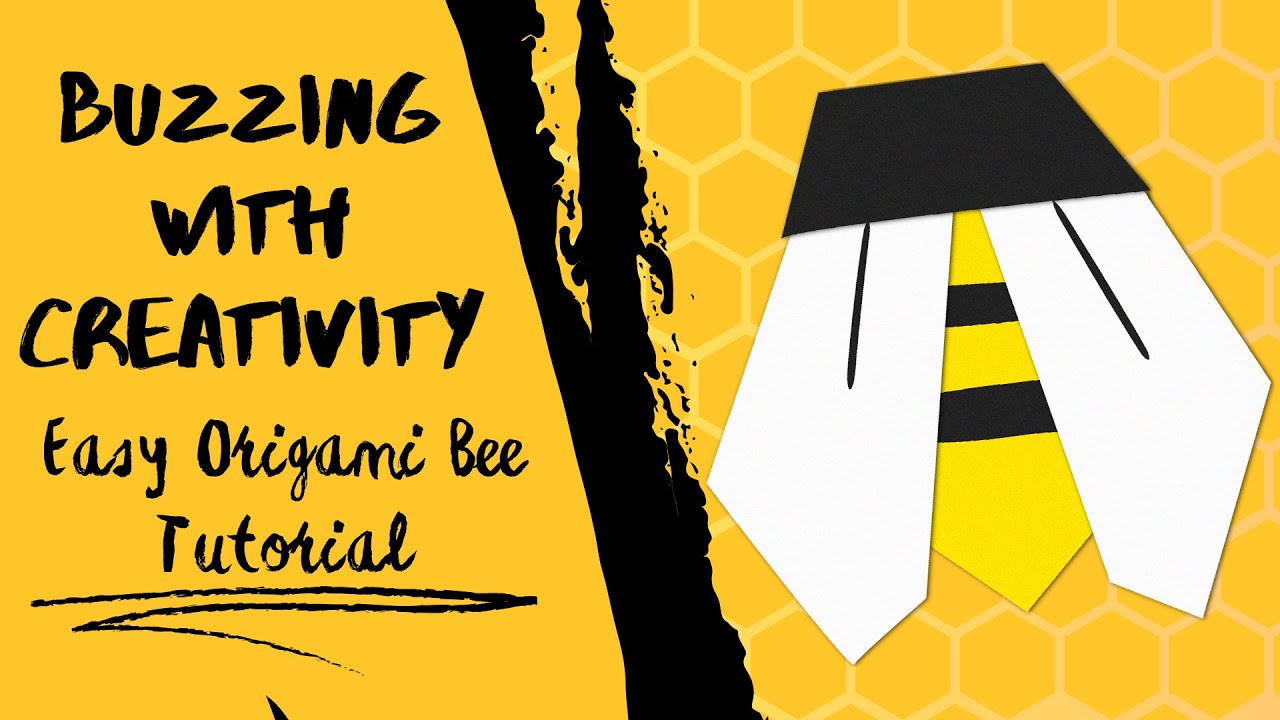 Buzzing with Creativity: Easy Origami Bee Tutorial - YouTube