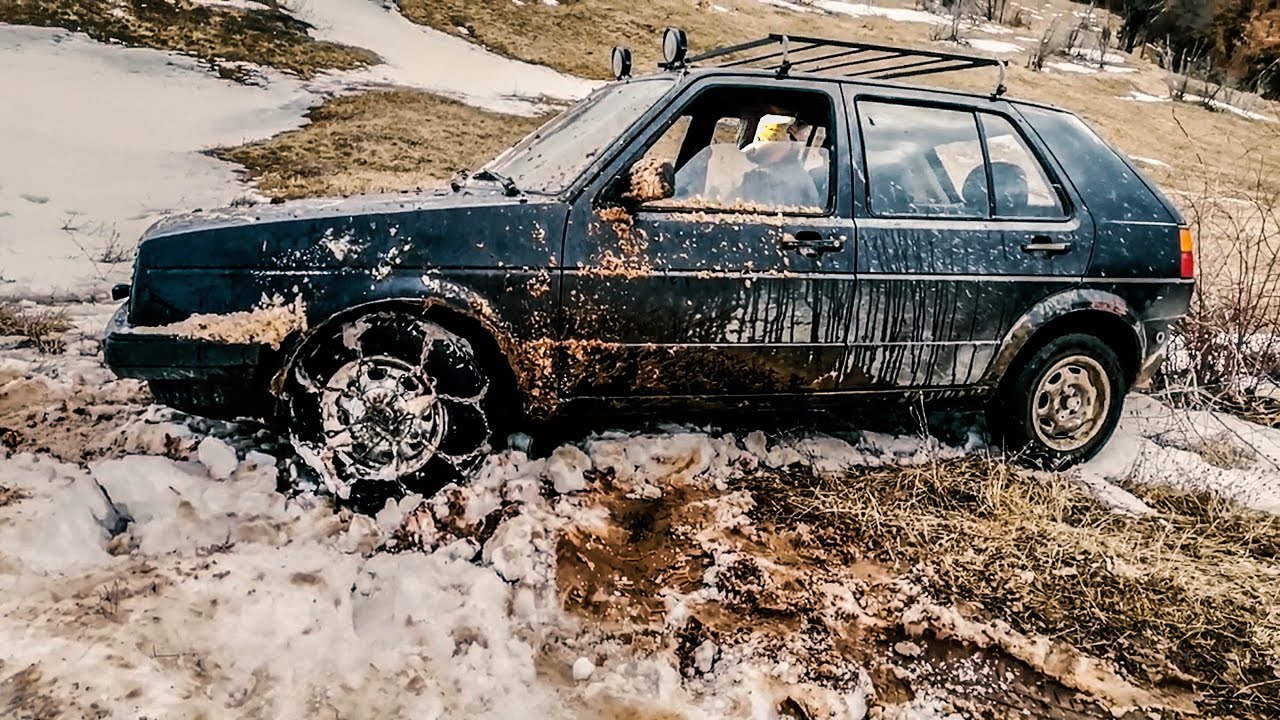 Volkswagen Golf 2 OFF-ROAD RIDE - YouTube