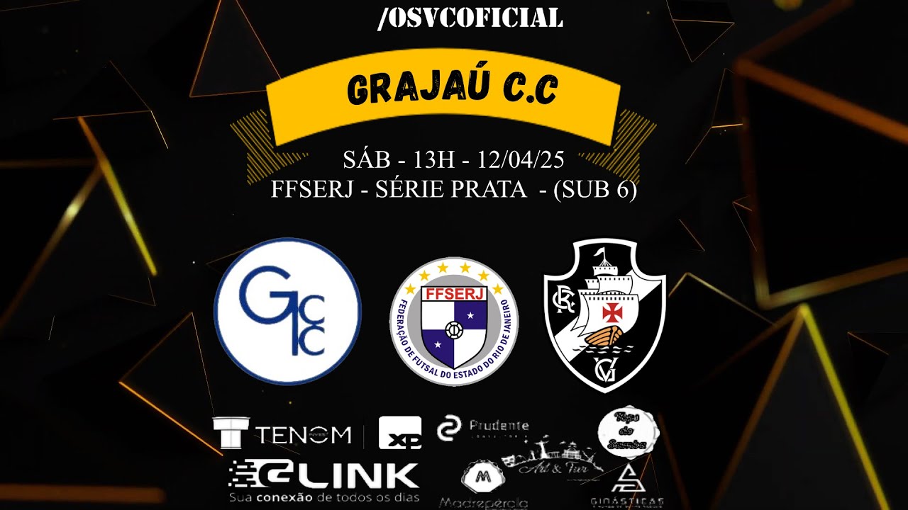GRAJAÚ C.C X VASCO - SUB 6 - FFSERJ - SÉRIE PRATA - 12/04/25 - AO VIVO ...