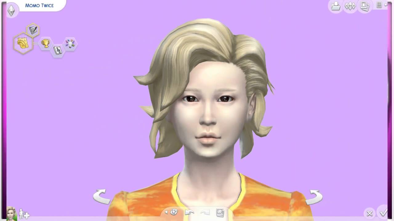 The Sims 4 : Momo TWICE - Create A Sim - YouTube
