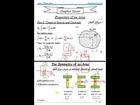 Engineering Mechanics 1- Statics - Chapter 7 - Part 1 - Center of ...