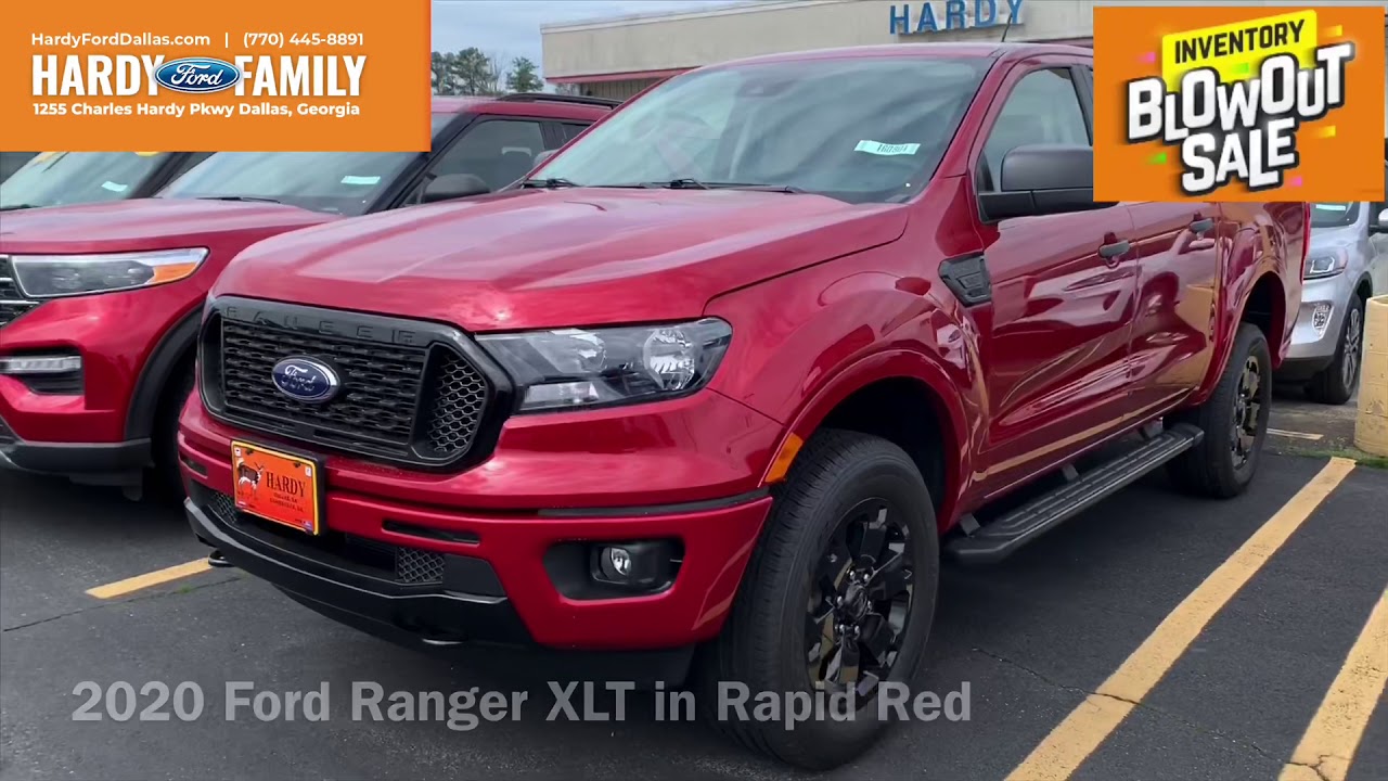 2020 Ford Ranger XLT in Rapid Red with an amazing discount! - YouTube