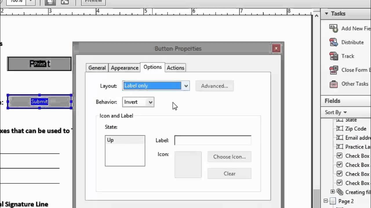Create a Submit Button in Adobe Acrobat Pro - YouTube