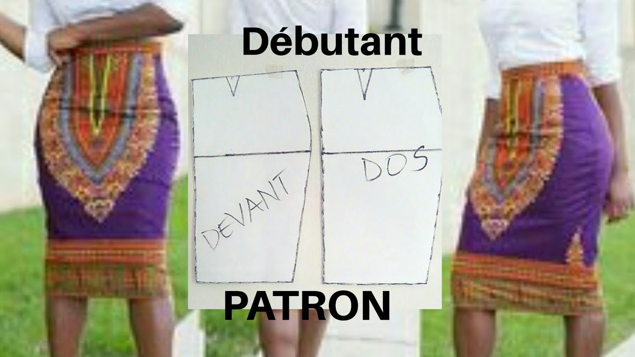 DIY, COMMENT, TRACER Le PATRON , JUPE, DROITE, CRAYON, ( débutant ...