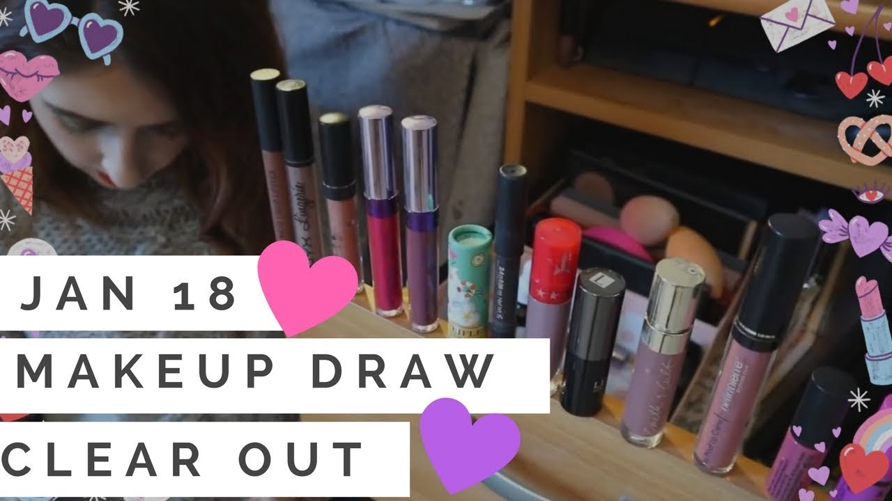 BIG makeup draw clear out January 2018 - YouTube