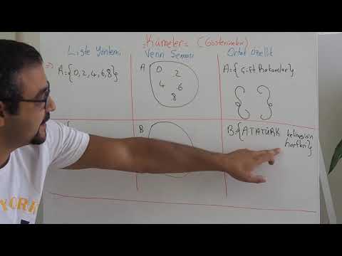 6. Sınıf Kümeler Giriş Liste-Venn-Ortak Özellik