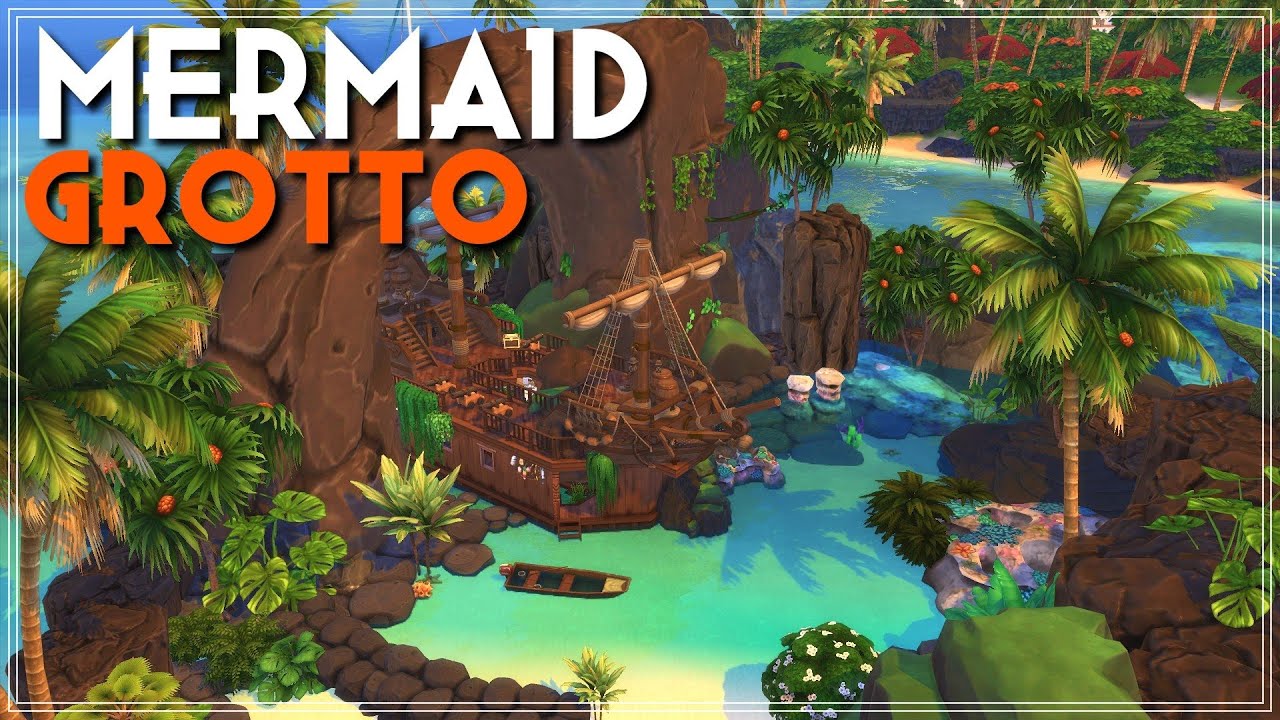 Mermaid Grotto🐠 | The Sims 4 | Speed Build (No CC) - YouTube