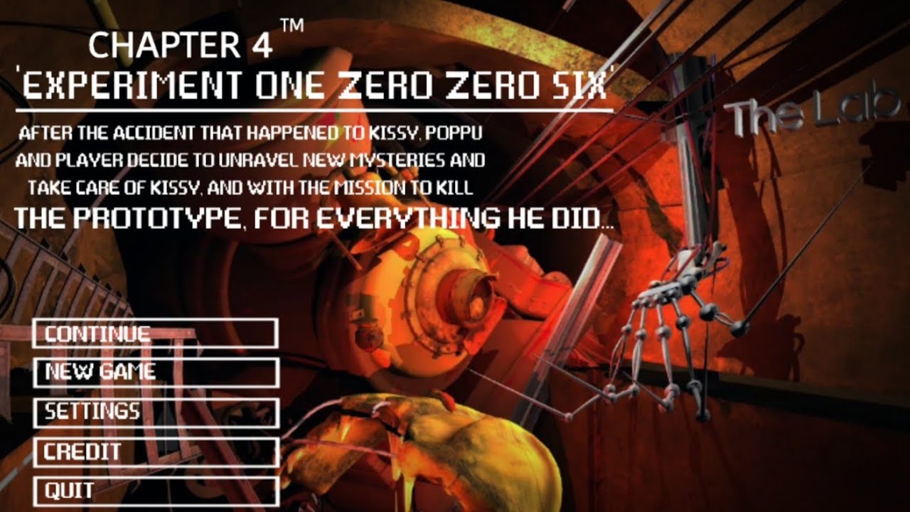 Poppy Playtime Chapter 4 : Official Main Menu - YouTube