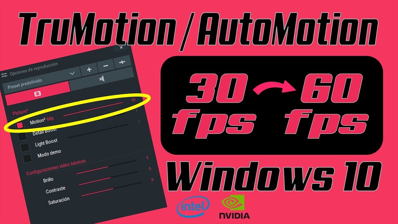 Efecto TruMotion / Motion Plus en Windows | Efecto 60fps videos - YouTube