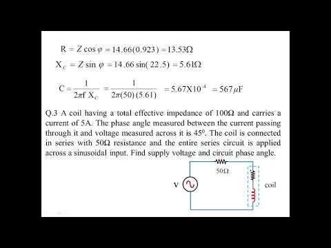 How to solve series RC circuit problems applied to single phase AC ...