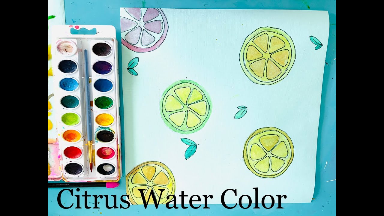 How to Draw Citrus Fruits - YouTube