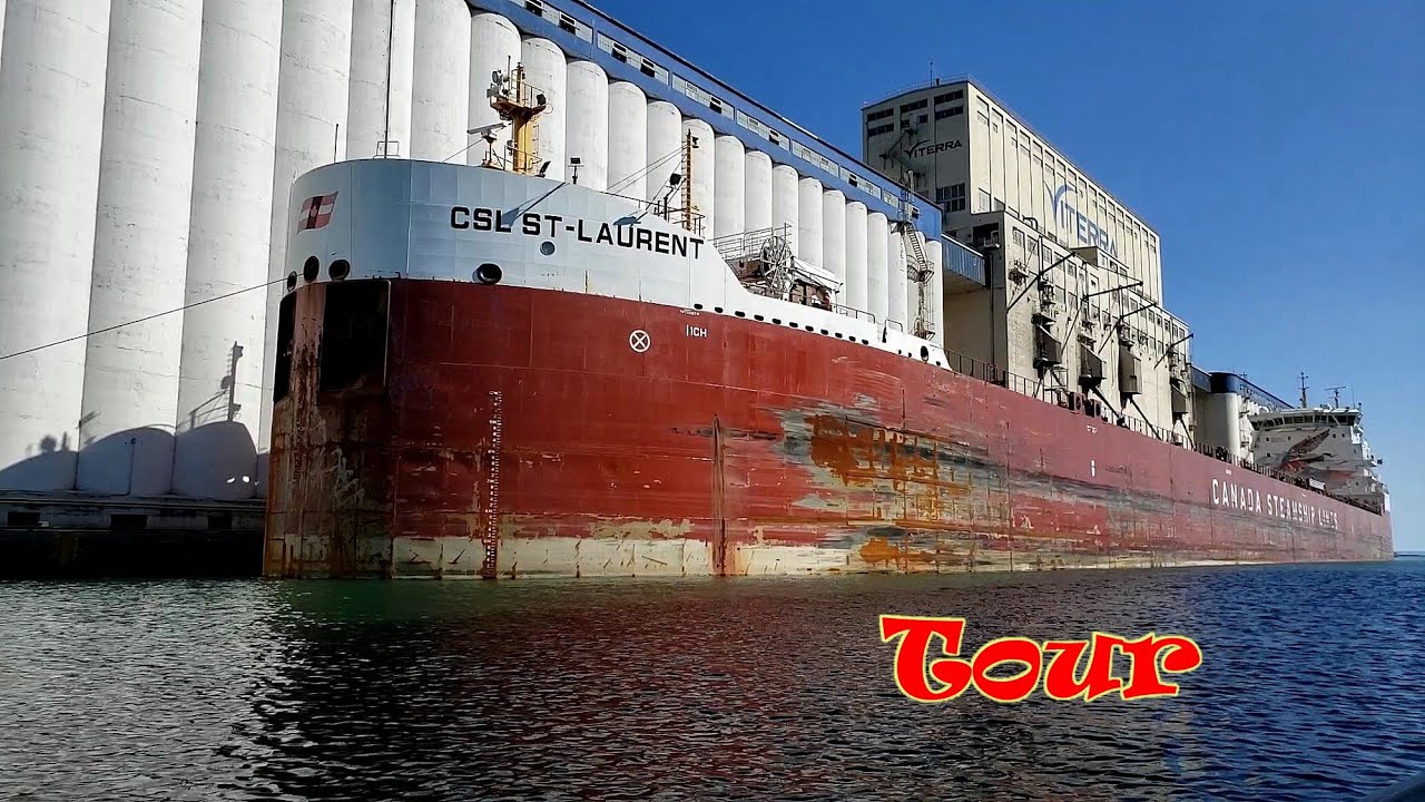 Thunder Bay Ontario Harbour Waterfront Boat Tour Ships Tugs - YouTube
