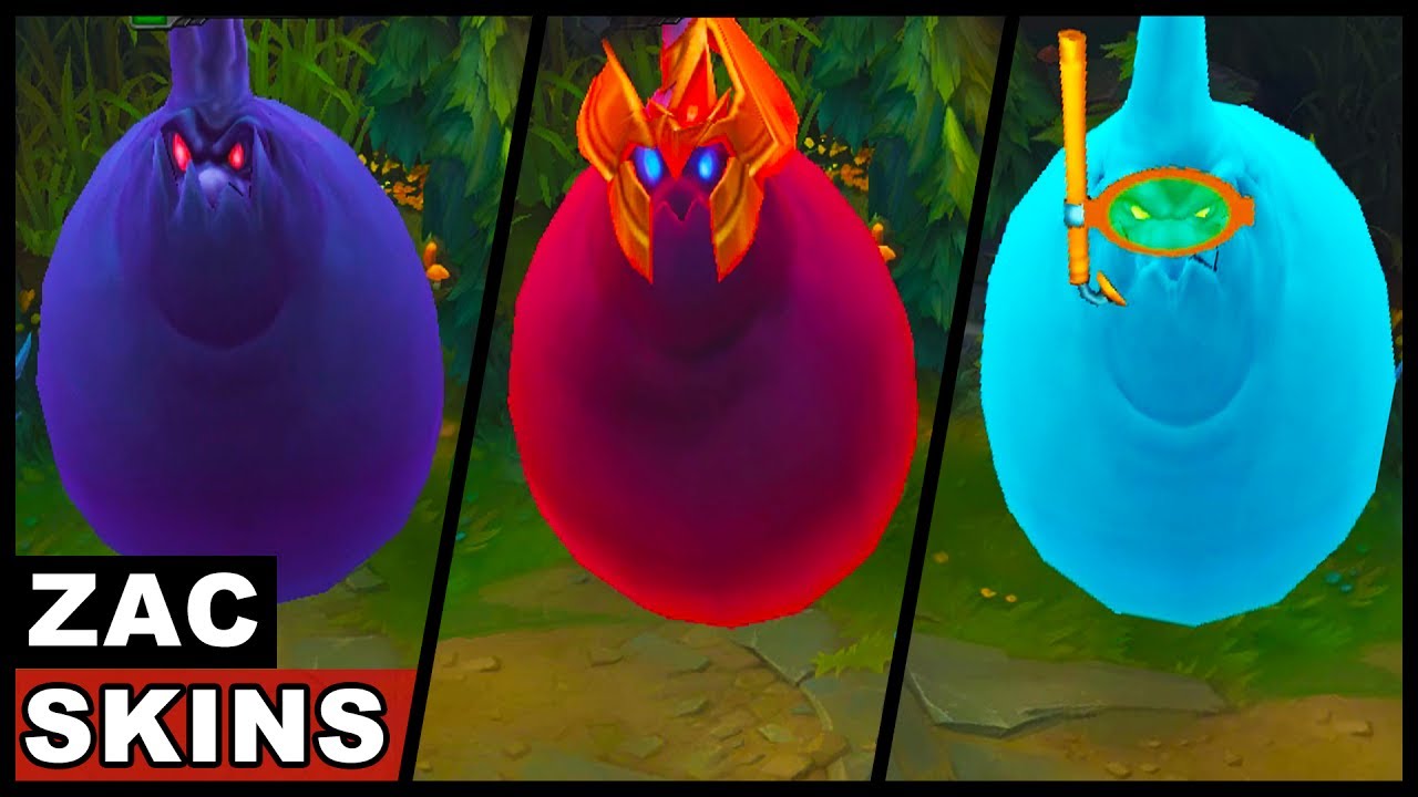 All Zac Skins Spotlight SKT T1 Pool Party Special Weapon (League of ...