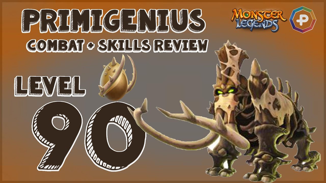 Monster Legends - Primigenius Review Skills + Combat - YouTube