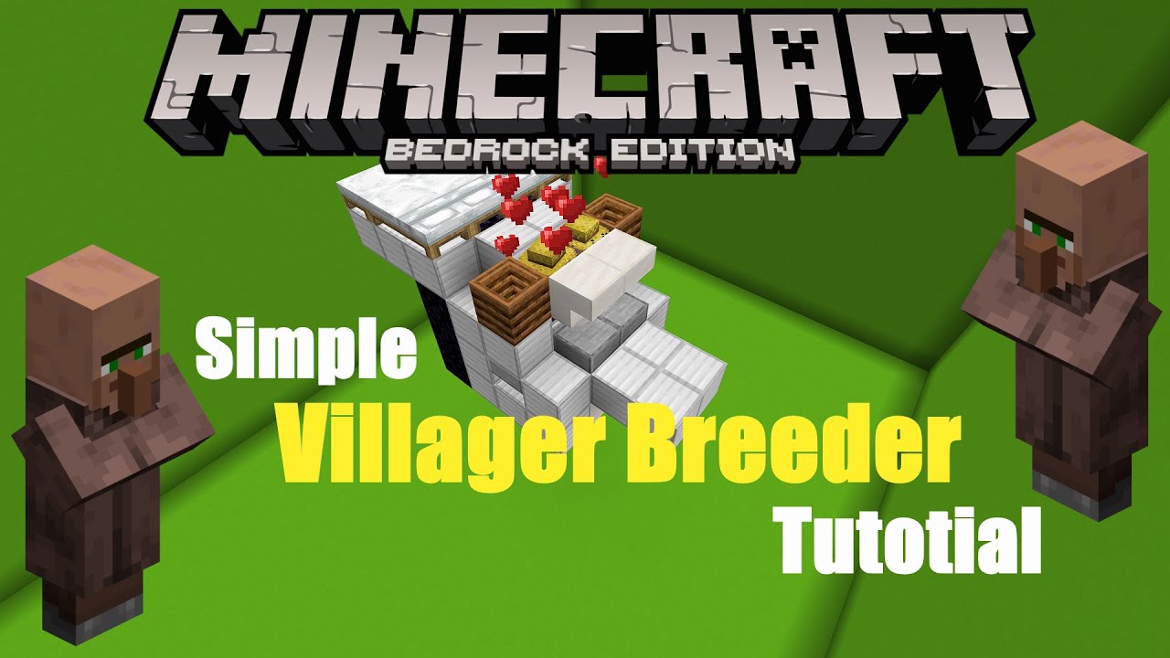 Minecraft Bedrock | Simple Villager Breeder 1.16.1+ [Tutorial] - YouTube