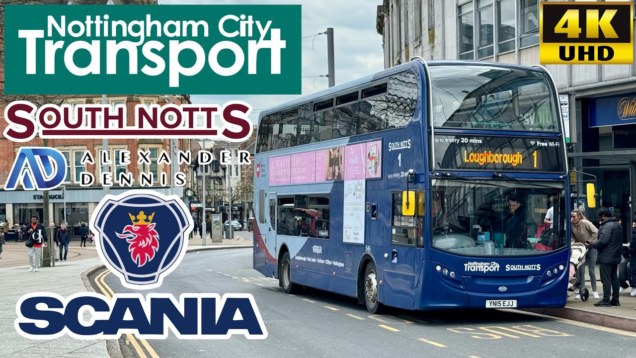 [NCT Bus: South Notts 1 Nottingham to Loughborough, Trent University ...