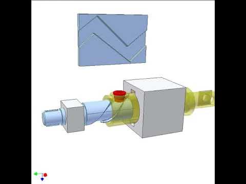 Converting two way linear motion into one way rotation 4 - YouTube