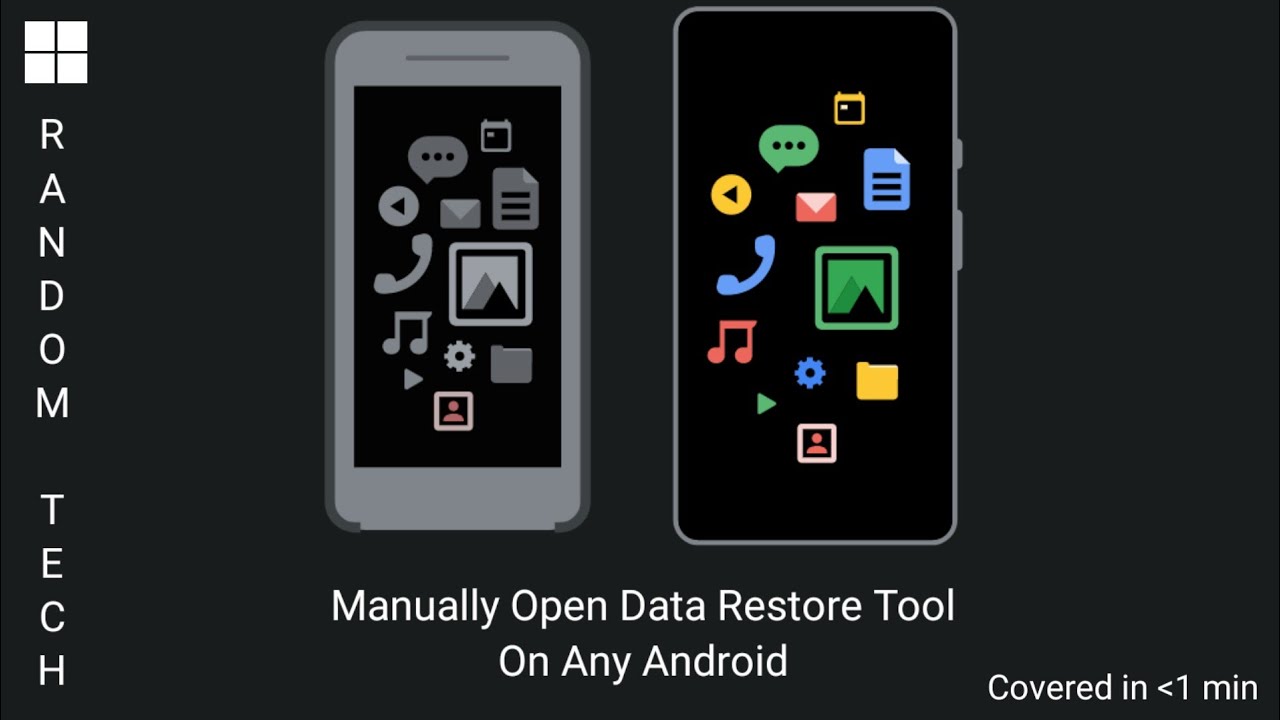 How to open Data Restore Tool on Android - YouTube