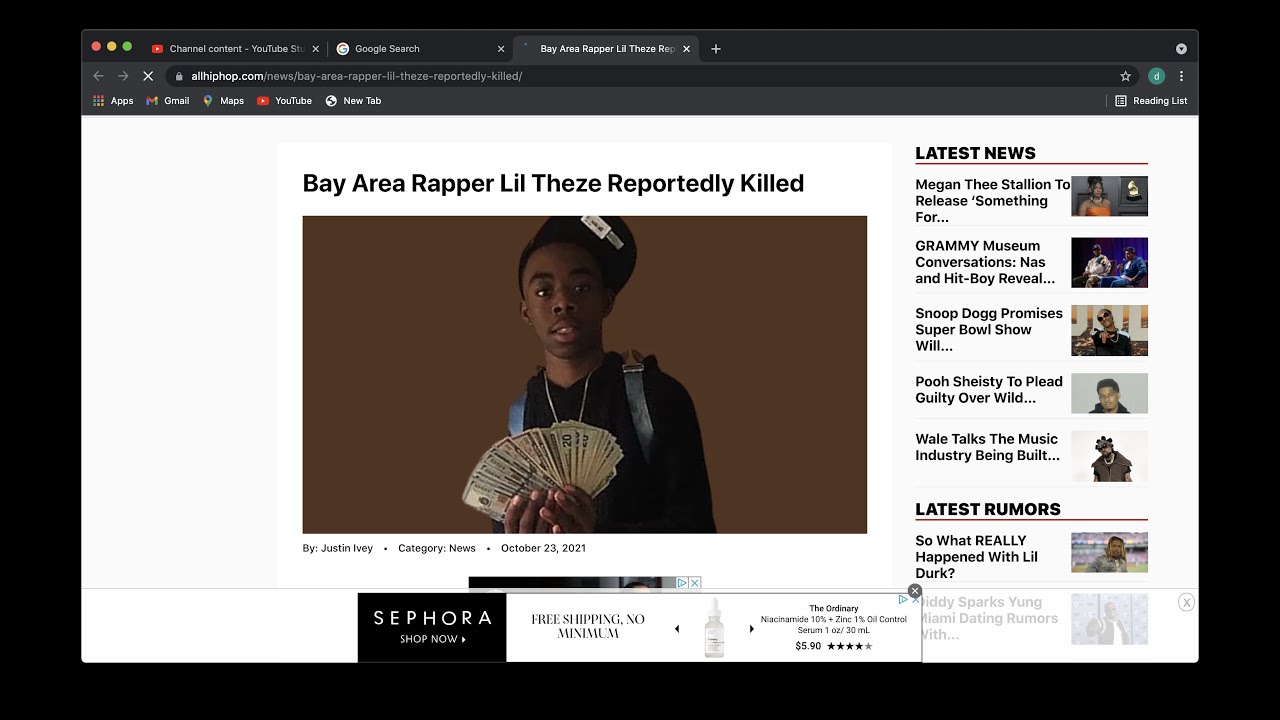 #LIL THEZE #SOB X #RBE SHOT & KILLED by OFF DUTY COP AFTER trying TO ...