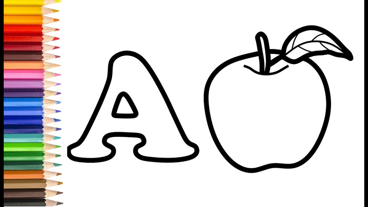 ABC Drawing I Learn the Alphabets ABC I Learn Coloring and English I ...