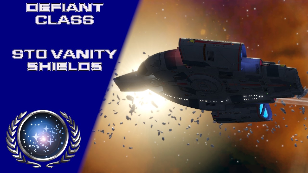 Star Trek Online - Defiant Class with the dilithium vanity shields ...