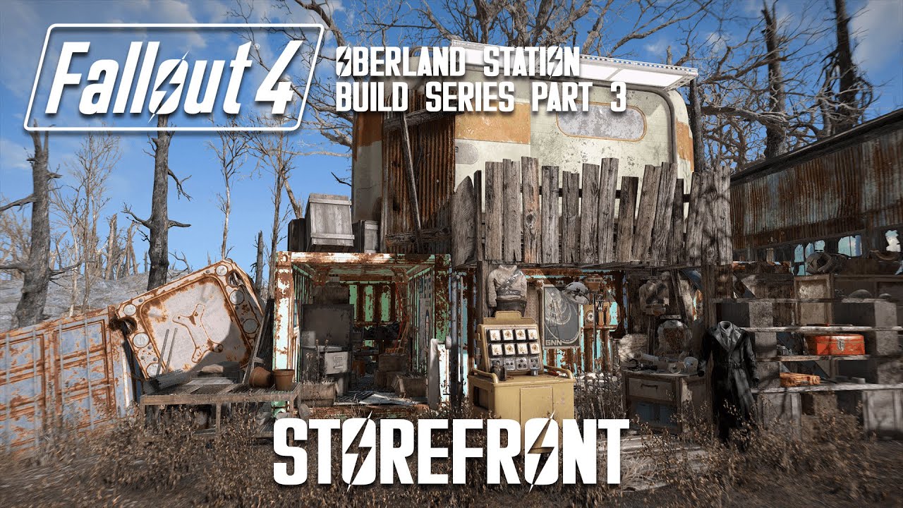 Fallout 4: Building Shops at Oberland Station - YouTube