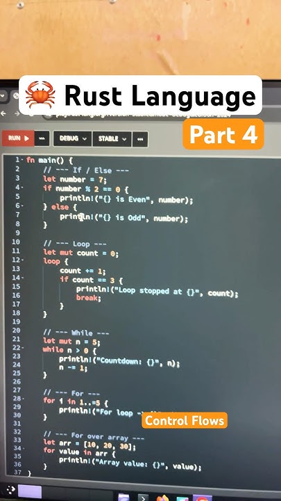 Rust Programming | Part 4 | #rust #coding #debug #programming # ...