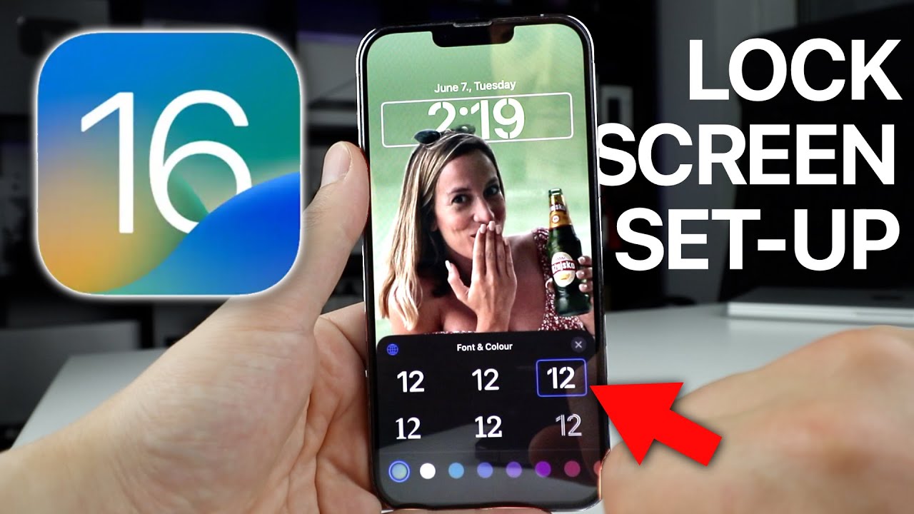 iOS 16 new lock screen - Every detail shown! - YouTube