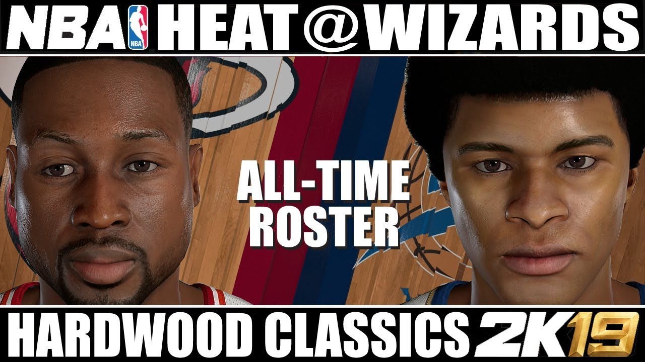All-Time Miami Heat @ All-Time Washington Wizards Hardwood Classics NBA ...