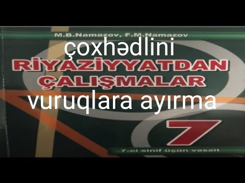 Qruplaşdırma üsulu ilə vuruqlara ayırma.namazov 7 ci sinif